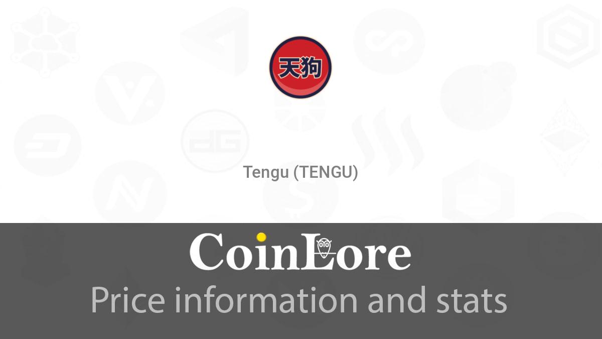 Tengu Price, Chart, Market Cap, TENGU Coin Essentials | CoinLore