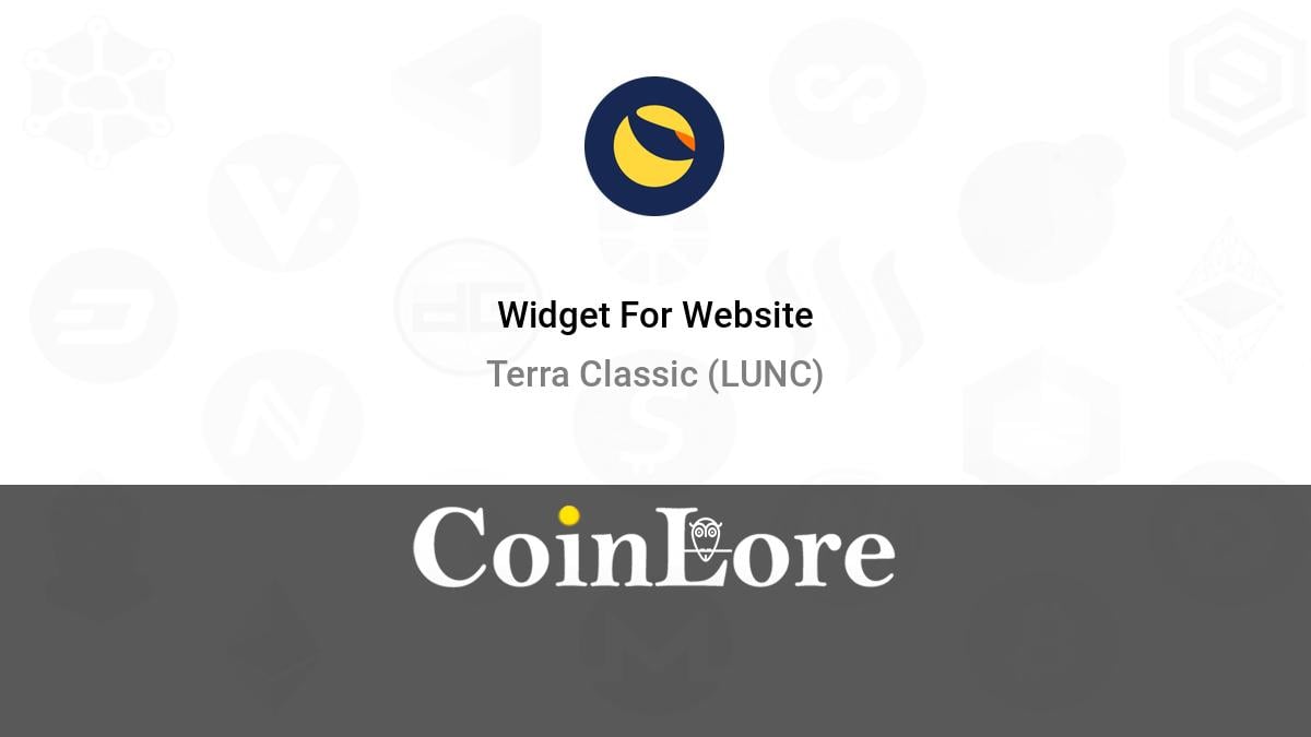 Terra (LUNC) Price Ticker Widget | CoinLore