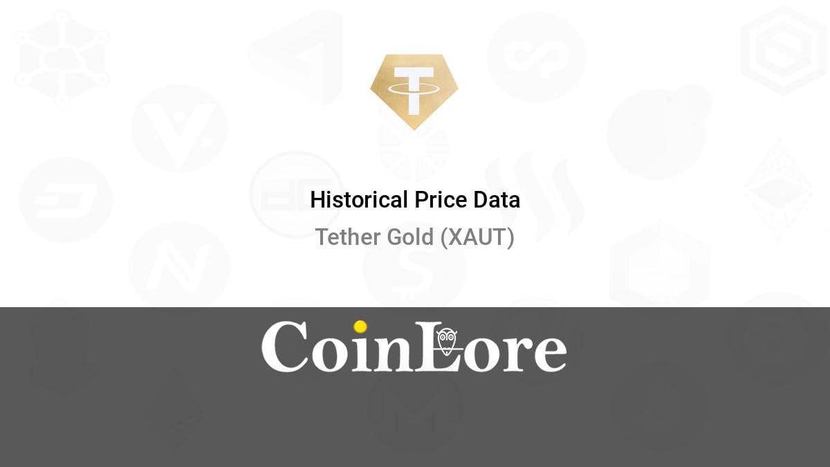 Tether Gold (XAUT) Historical Prices | CoinLore