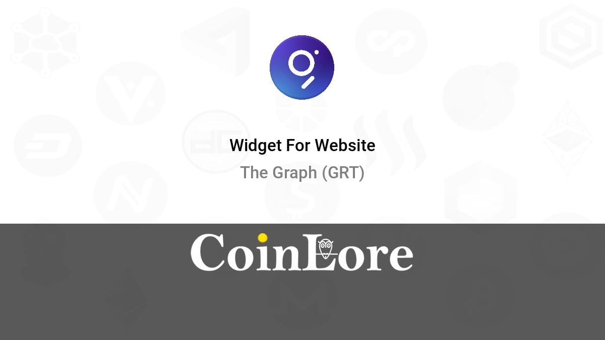 The Graph (GRT) Price Ticker Widget | CoinLore