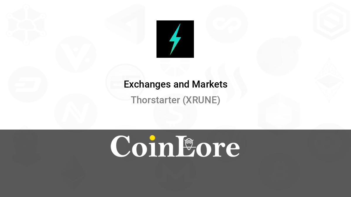 Thorstarter (XRUNE) Exchanges - Where to Buy,Sell,Trade | CoinLore