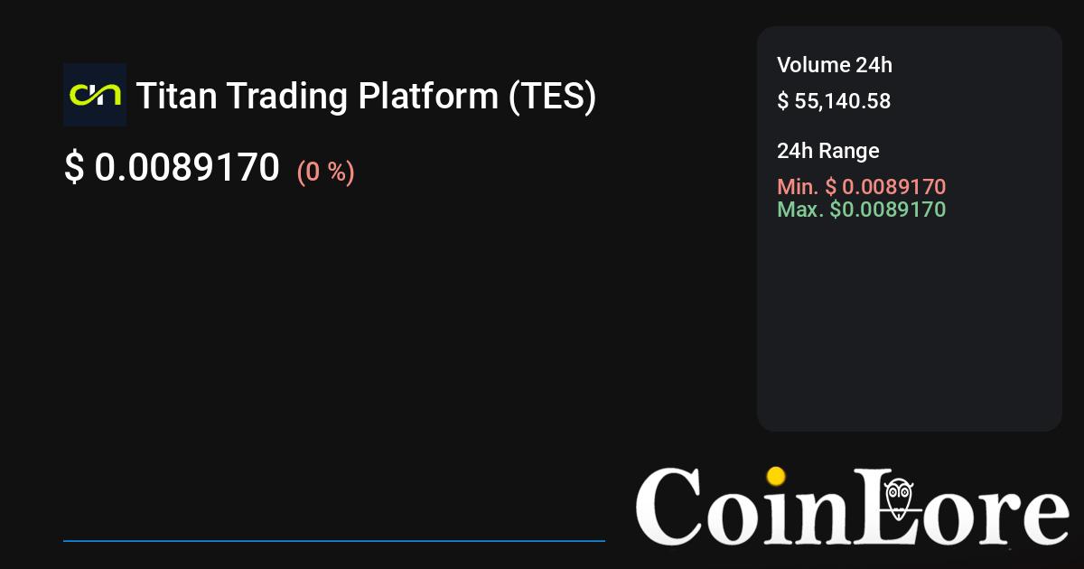 Titan Trading Platform Price, Chart, Market Cap, TES Coin Essentials ...
