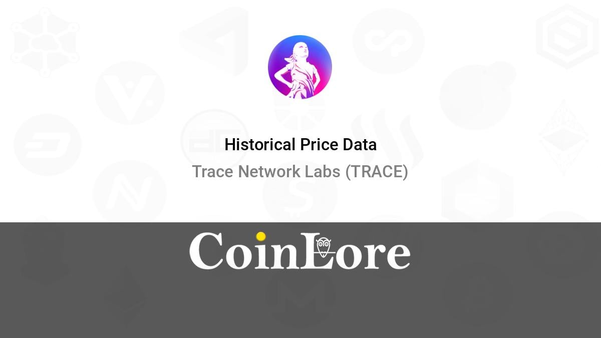 Trace Network Labs (TRACE) Historical Prices | CoinLore