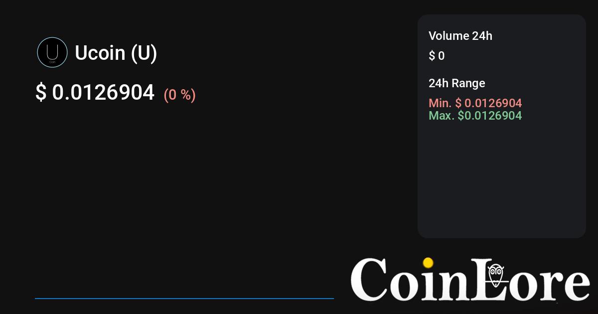 Ucoin Precio, gráfico, cotización de hoy para U | CoinLore