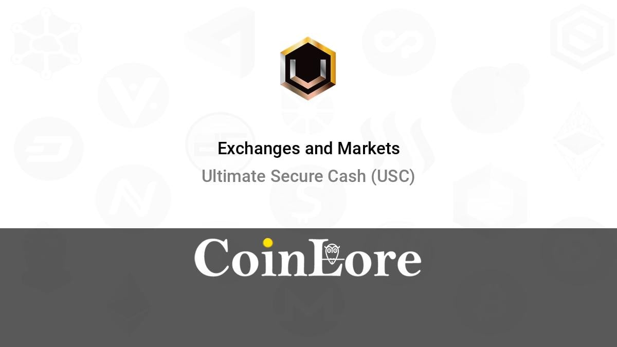 Ultimate Secure Cash (USC) Exchanges - Where to Buy,Sell,Trade | CoinLore