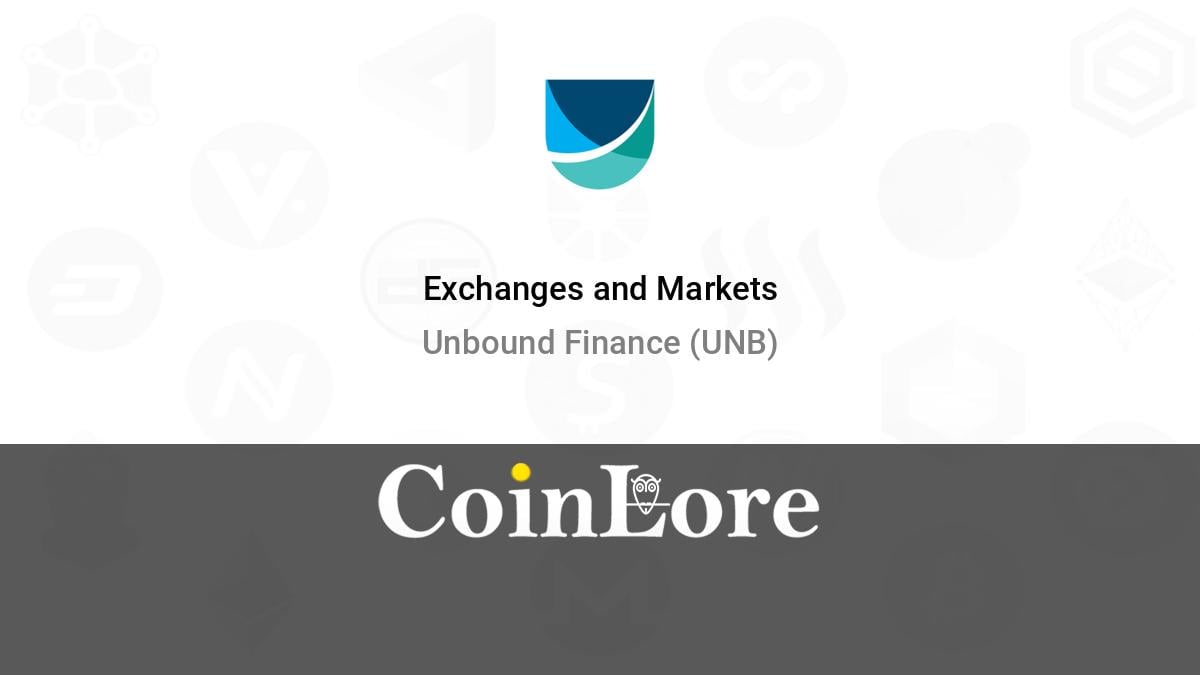 Unbound Finance (UNB) Exchanges - Where to Buy,Sell,Trade | CoinLore