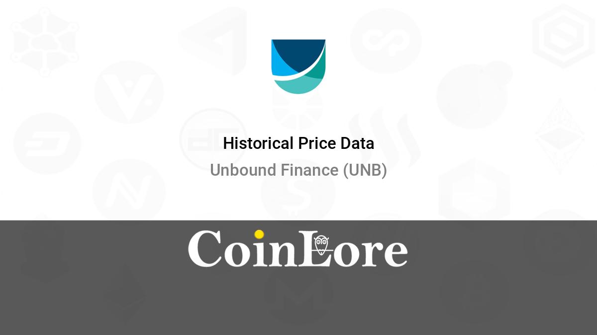 Unbound Finance (UNB) Historical Prices | CoinLore