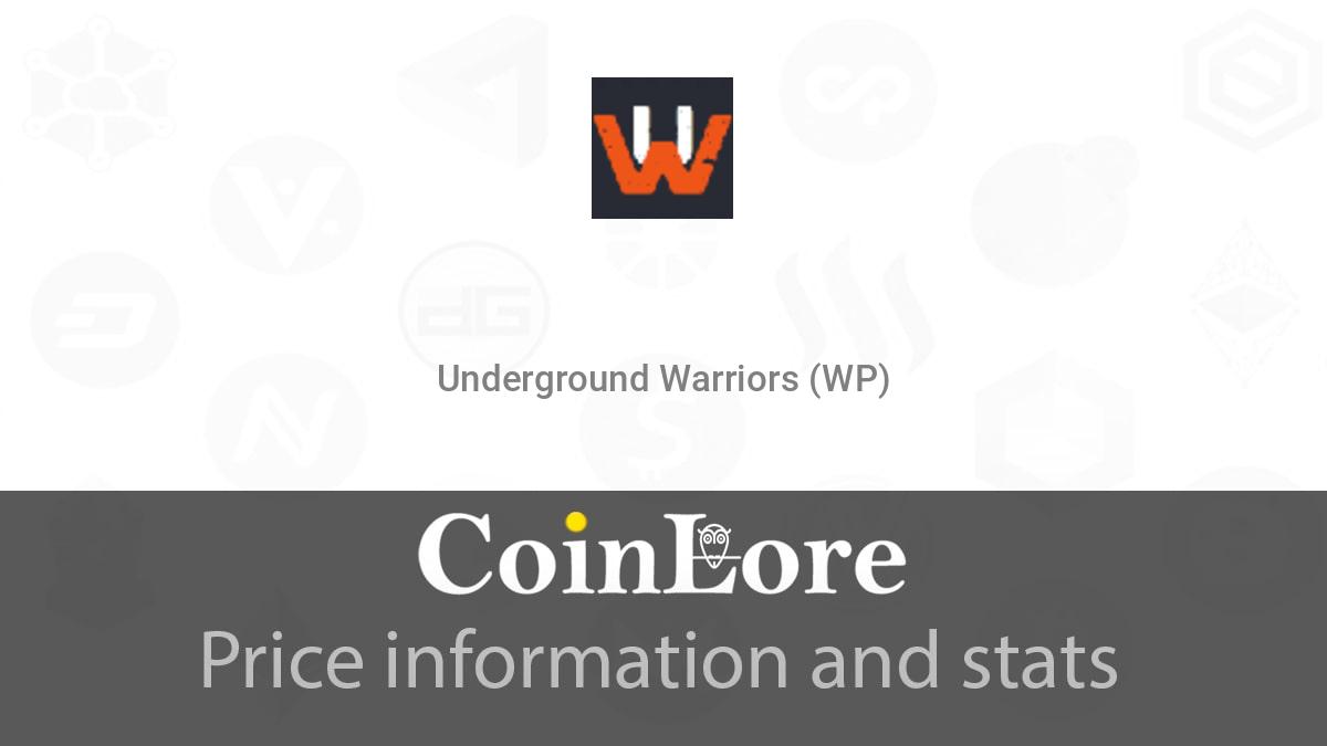Underground Warriors Price, Chart, Market Cap, WP Coin Essentials ...