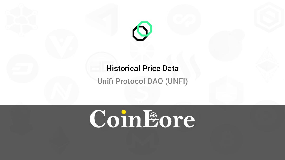 Unifi Protocol DAO (UNFI) Historical Prices | CoinLore