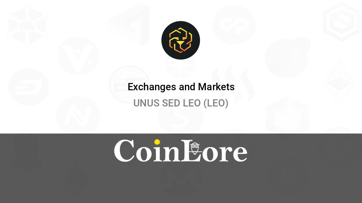 UNUS SED LEO (LEO) 거래소 | CoinLore