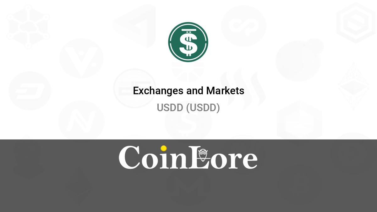 USDD (USDD) Exchanges - Where to Buy,Sell,Trade | CoinLore