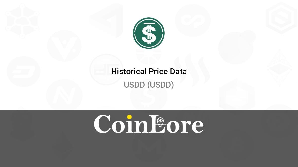 USDD (USDD) 역사적인 가격 | CoinLore