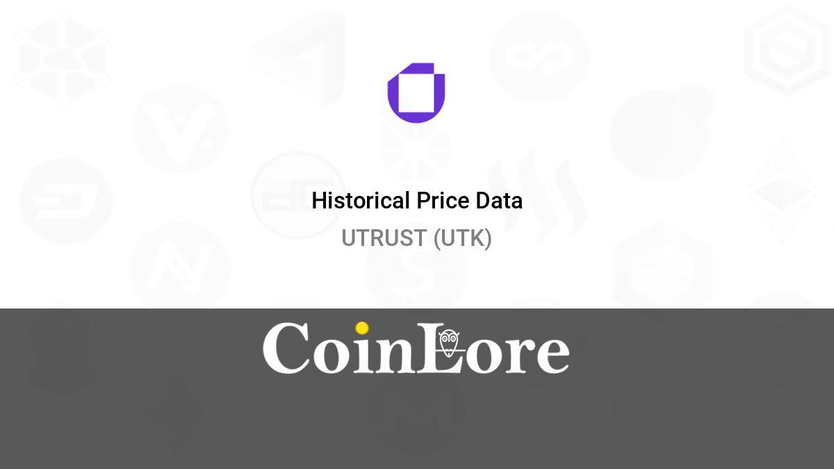 Utrust (UTK) Historical Prices | CoinLore