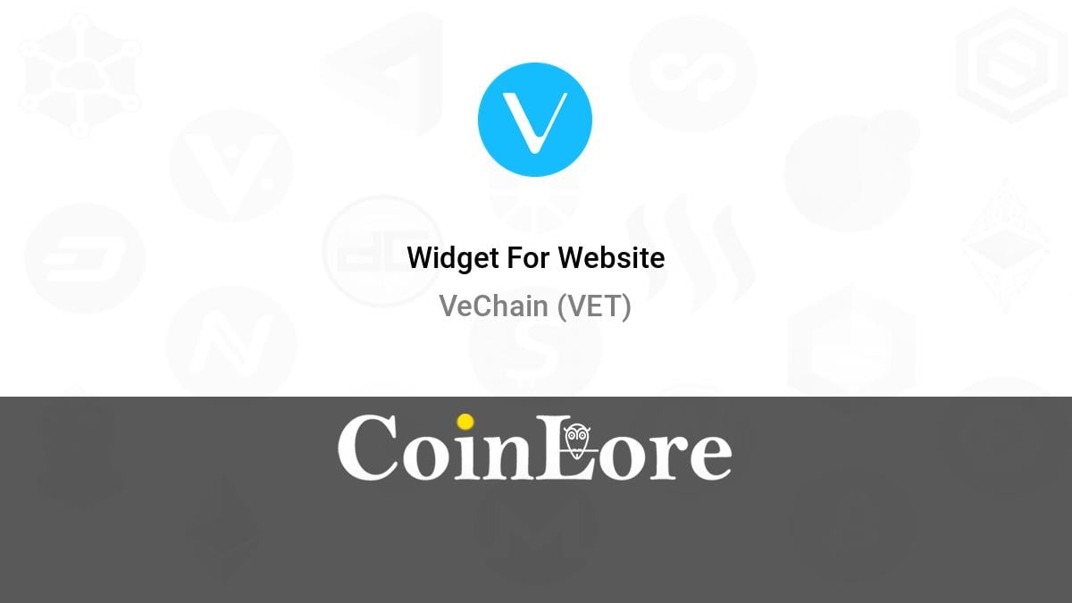 VeChain (VET) Price Ticker Widget | CoinLore