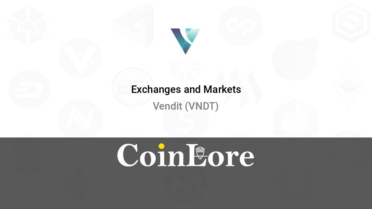 Vendit (VNDT) Exchanges - Where to Buy,Sell,Trade | CoinLore