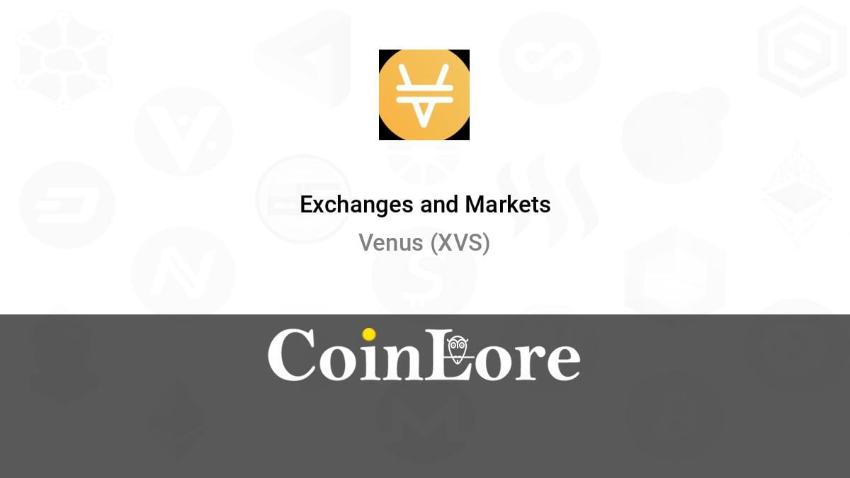 비너스 (XVS) 거래소 | CoinLore