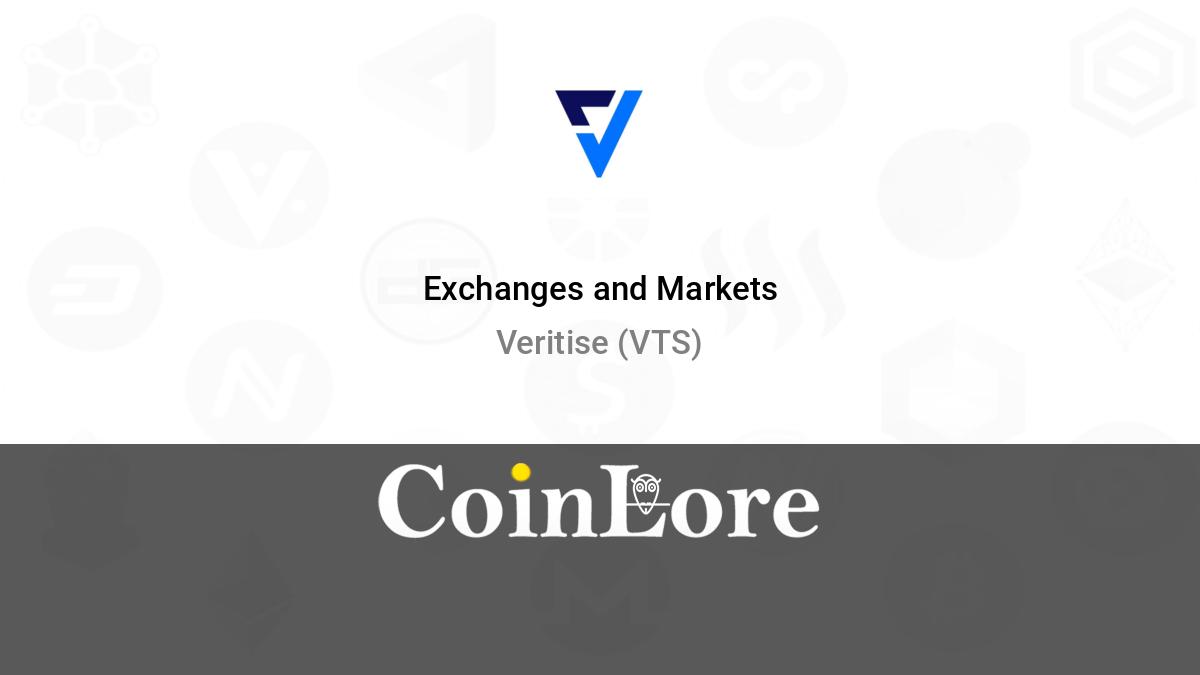 Veritise (VTS) Exchanges - Where to Buy,Sell,Trade | CoinLore