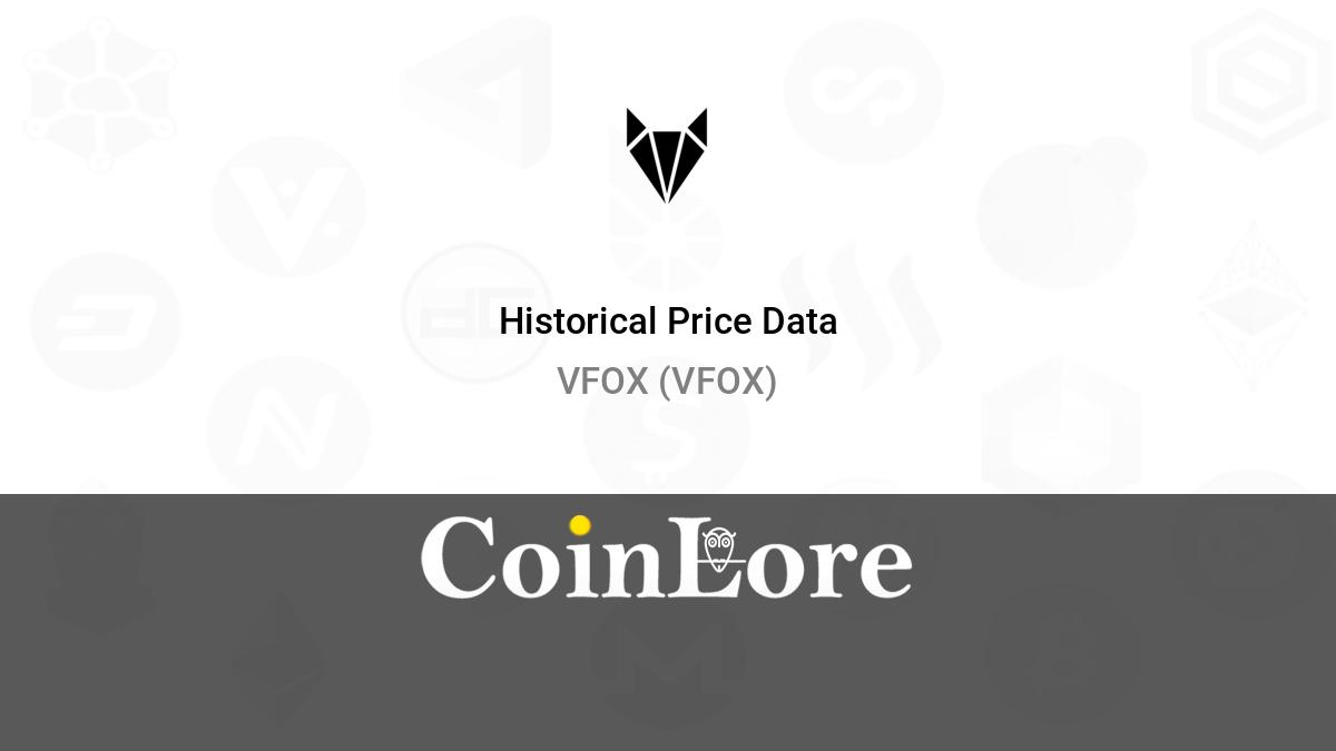 VFOX (VFOX) Historical Prices | CoinLore