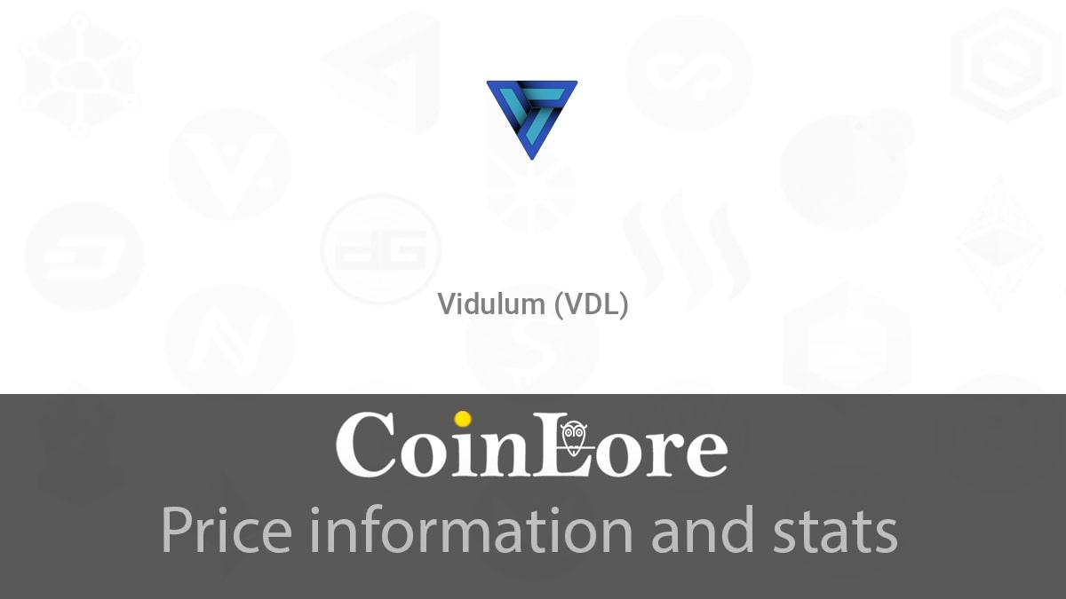 Vidulum Price, Chart, Market Cap, VDL Coin Essentials | CoinLore