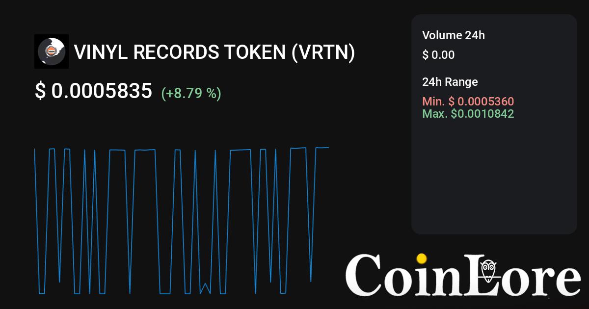 VINYL RECORDS TOKEN Price, Chart, Market Cap, VRTN Coin Essentials ...