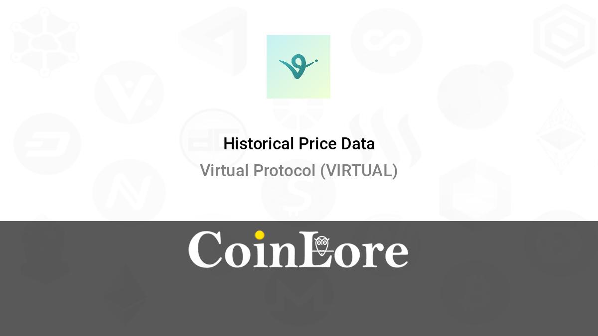 Virtual Protocol (VIRTUAL) Historical Prices | CoinLore