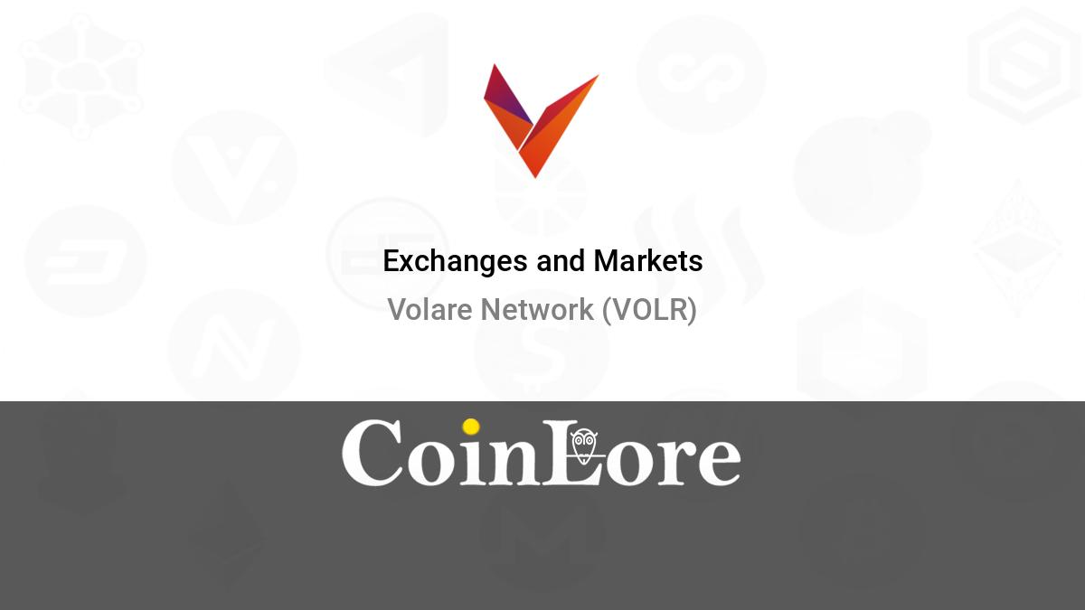 Volare Network (VOLR) Exchanges - Where to Buy,Sell,Trade | CoinLore
