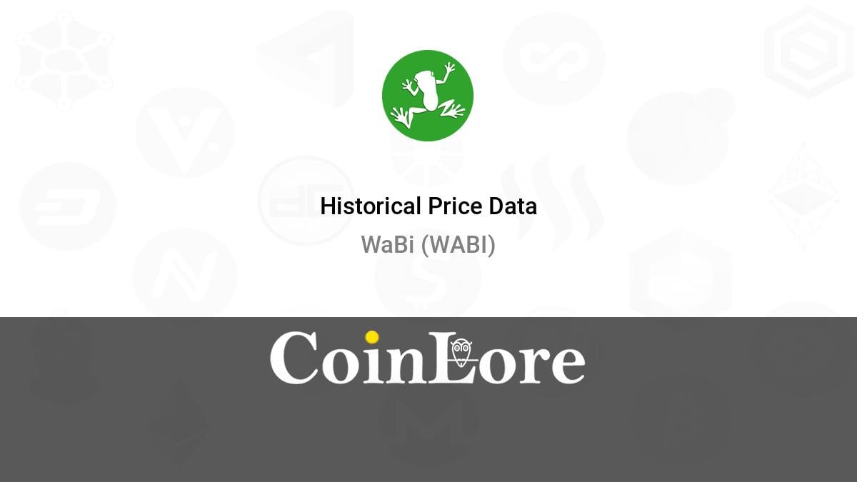Wabi (WABI) Historical Prices | CoinLore