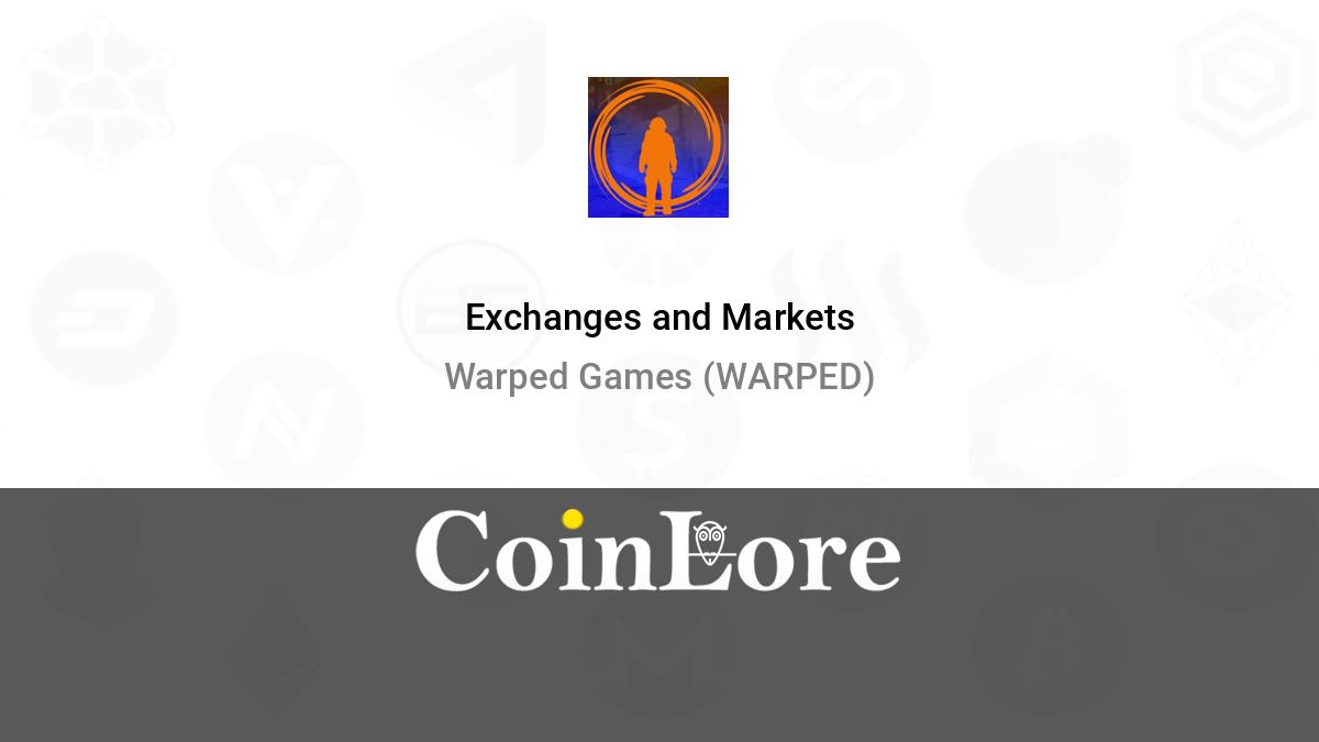 Warped Games (WARPED) Exchanges - Where to Buy,Sell,Trade | CoinLore