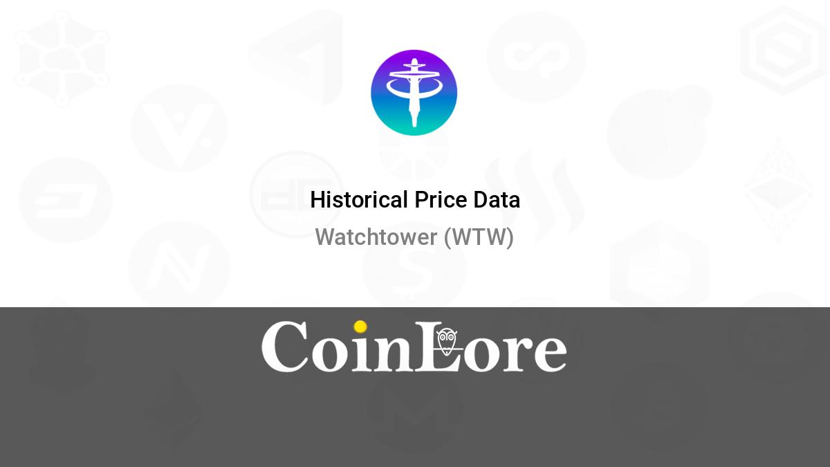 Watchtower (WTW) Historical Prices | CoinLore
