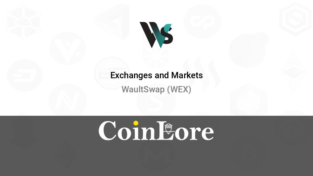 WaultSwap (WEX) Exchanges - Where to Buy,Sell,Trade | CoinLore