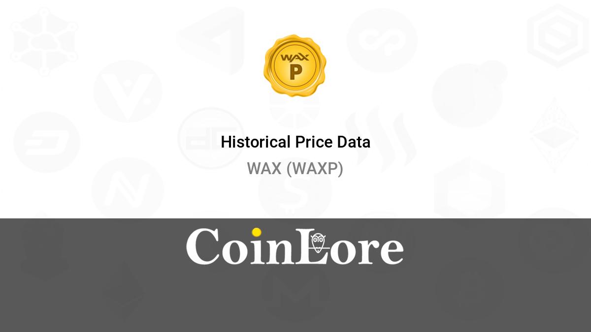 WAX (WAXP) Historical Prices | CoinLore