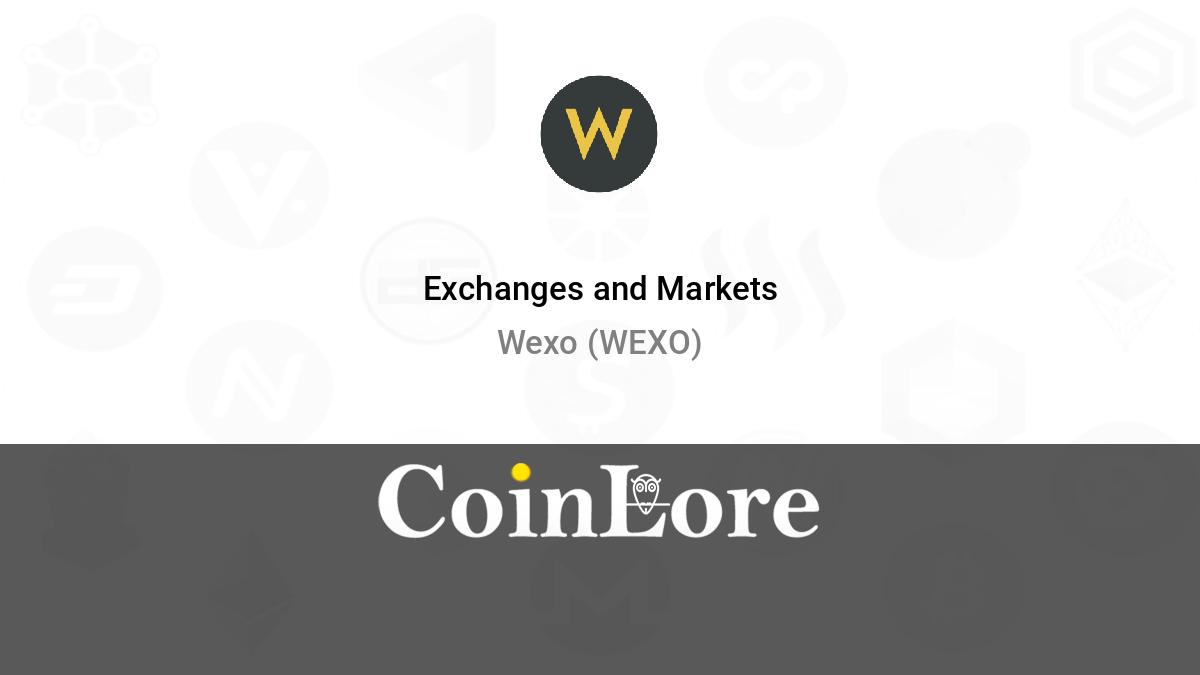 Wexo (WEXO) Exchanges - Where to Buy,Sell,Trade | CoinLore