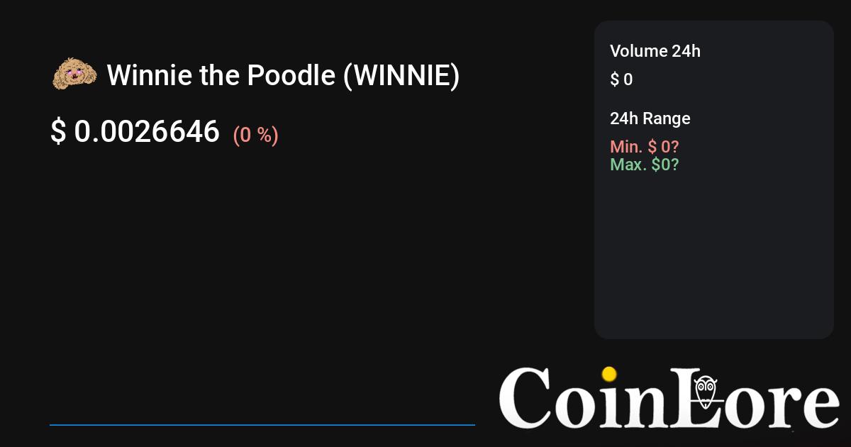 Winnie the Poodle Price, Chart, Market Cap, WINNIE Coin Essentials ...