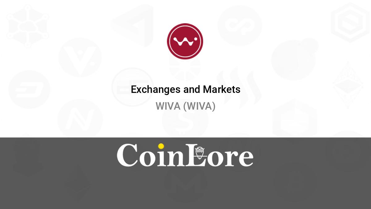 WIVA (WIVA) Exchanges - Where to Buy,Sell,Trade | CoinLore