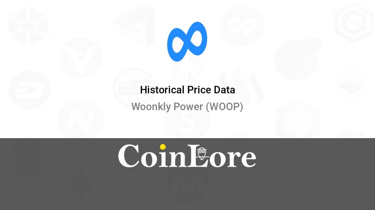 Woonkly Power (WOOP) Precio Histórico, Gráfico, Valor Anual | CoinLore
