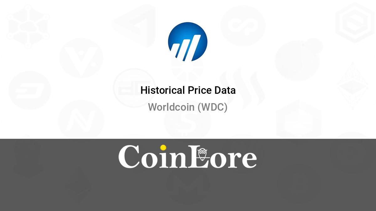 WorldCoin (WDC) Historical Prices | CoinLore