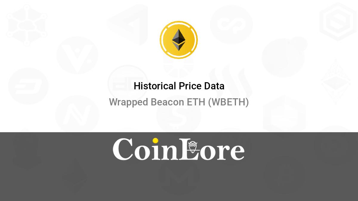Wrapped Beacon ETH (WBETH) 历史价格| CoinLore