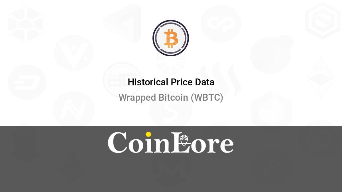 Wrapped Bitcoin (WBTC) Historische Kurse | CoinLore