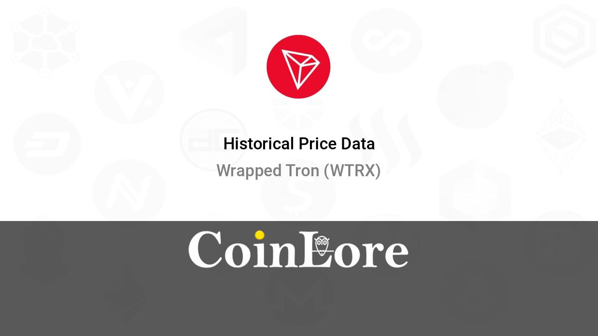 Wrapped Tron (WTRX) Historical Prices | CoinLore