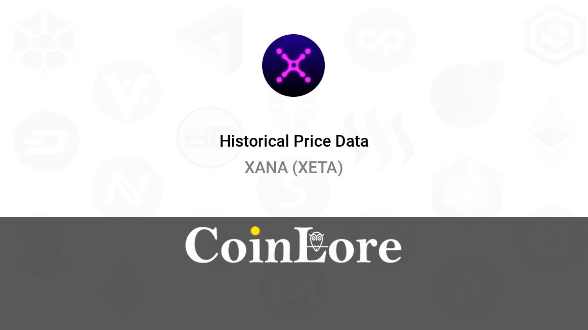 XANA (XETA) Historical Prices | CoinLore