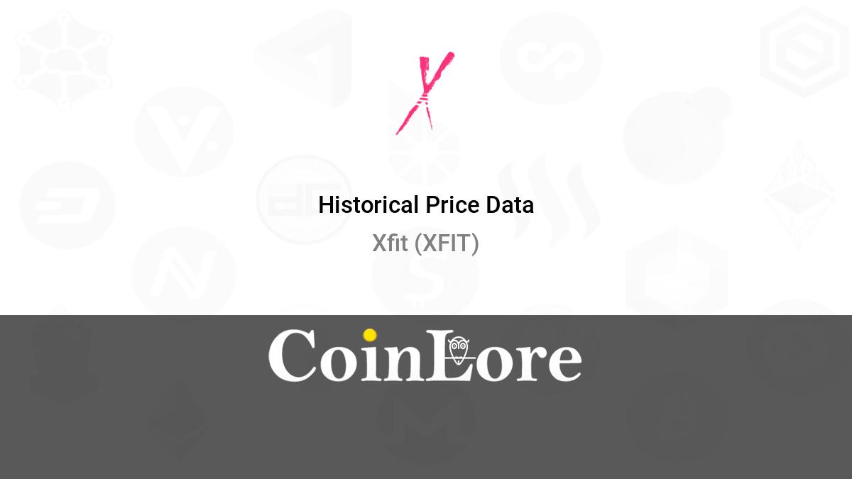 Xfit (XFIT) Historical Prices | CoinLore