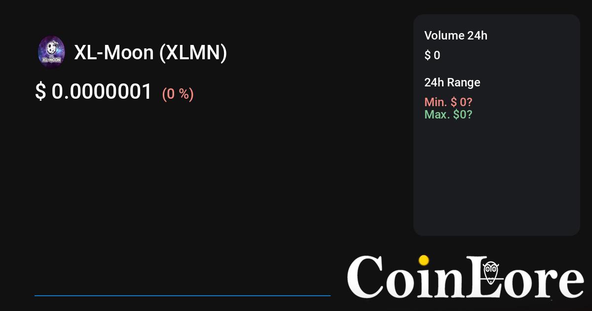 XL-Moon Price, Chart, Market Cap, XLMN Coin Essentials | CoinLore