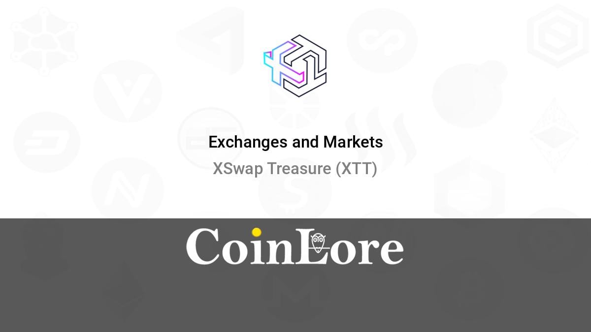 XSwap Treasure (XTT) Exchanges - Where to Buy,Sell,Trade | CoinLore