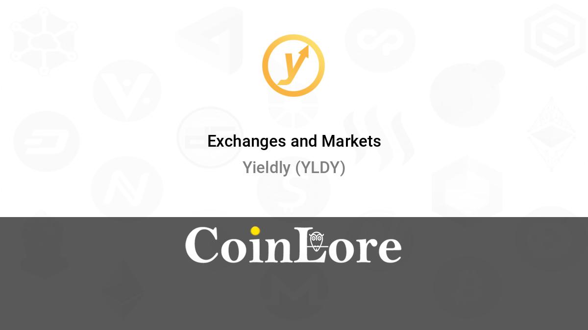 Yieldly (YLDY) Exchanges - Where to Buy,Sell,Trade | CoinLore