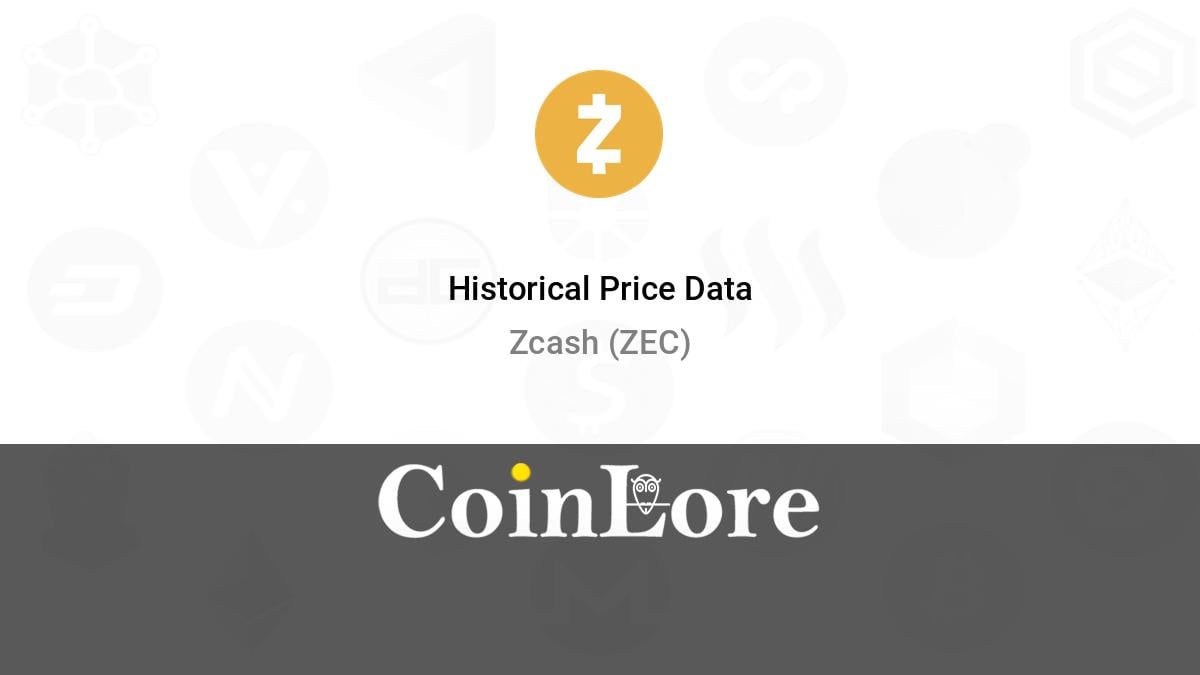 지캐시 (ZEC) 역사적인 가격 | CoinLore