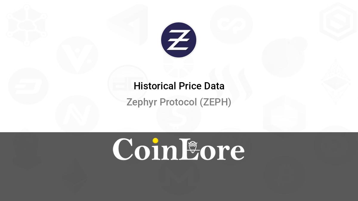 Zephyr Protocol (ZEPH) Historical Prices | CoinLore