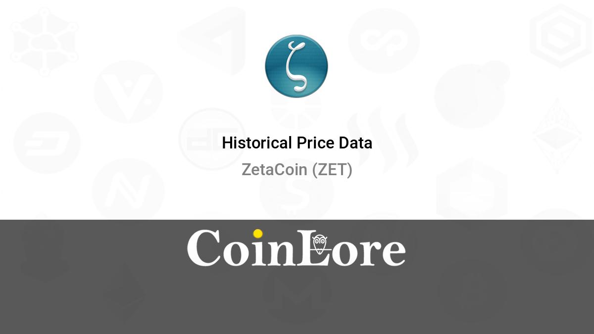 Zetacoin (ZET) История/Динамика курса за все время | CoinLore