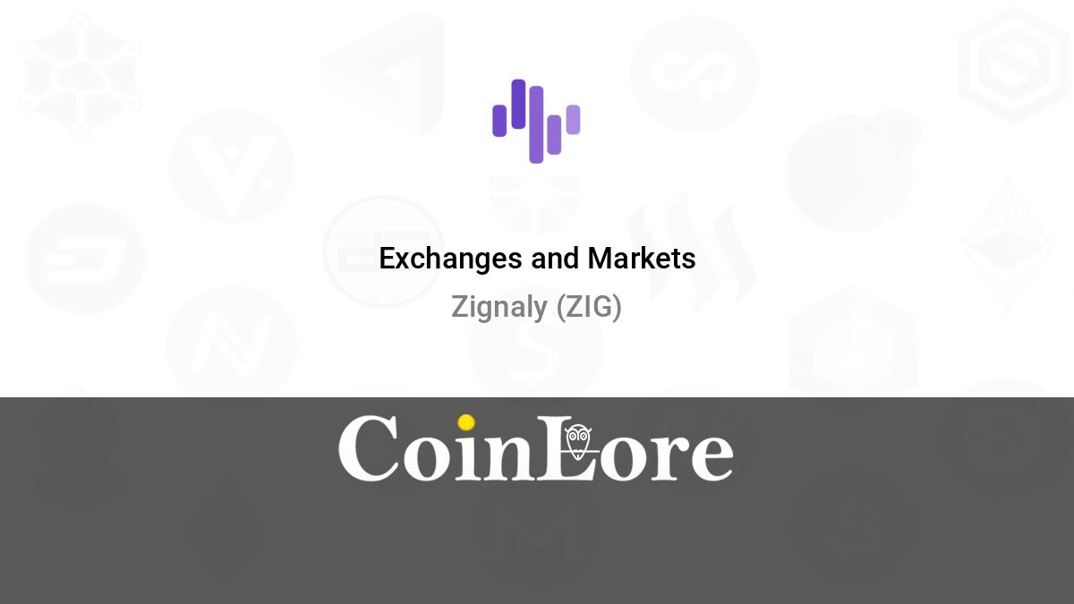 Zignaly (ZIG) Exchanges - Where to Buy,Sell,Trade | CoinLore