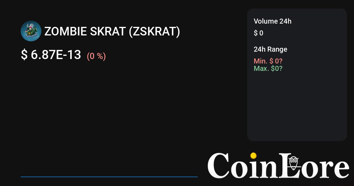 ZOMBIE SKRAT Price, Chart, Market Cap, ZSKRAT Coin Essentials | CoinLore
