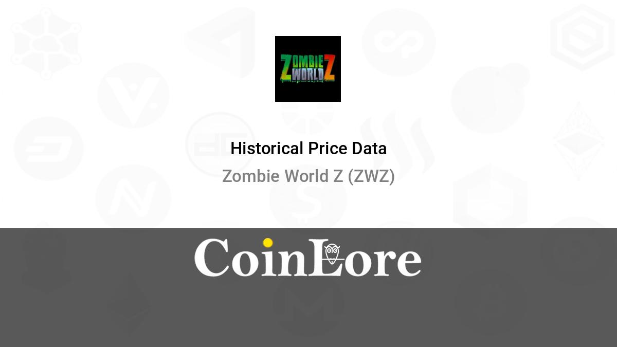 Zombie World Z (ZWZ) Historical Prices | CoinLore